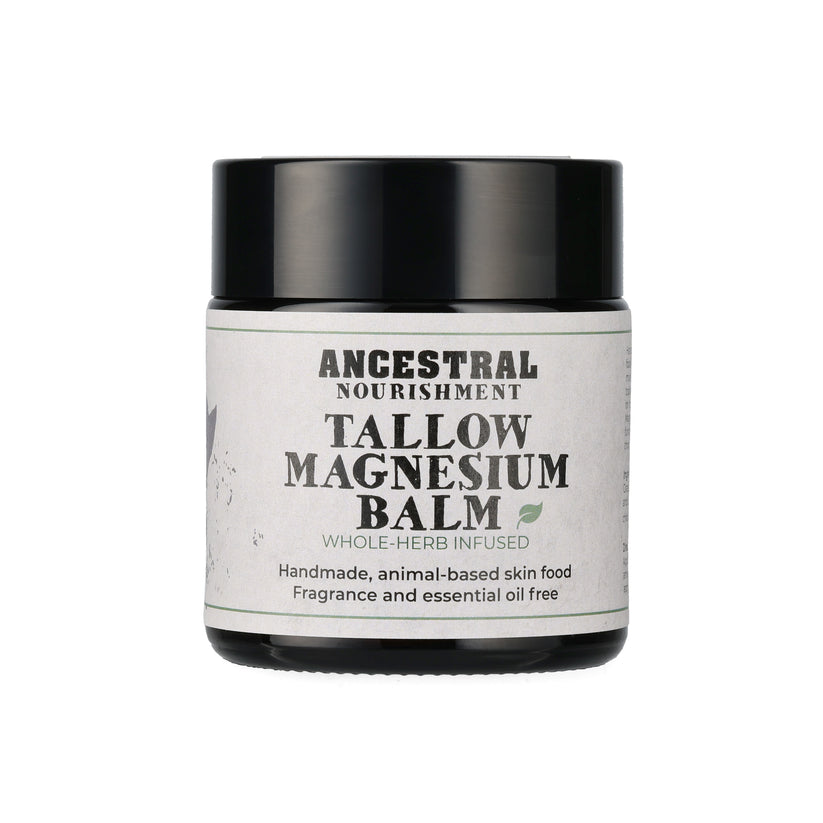 Tallow Magnesium Balm Whole-Herb Infused – Ancestral Nourishment